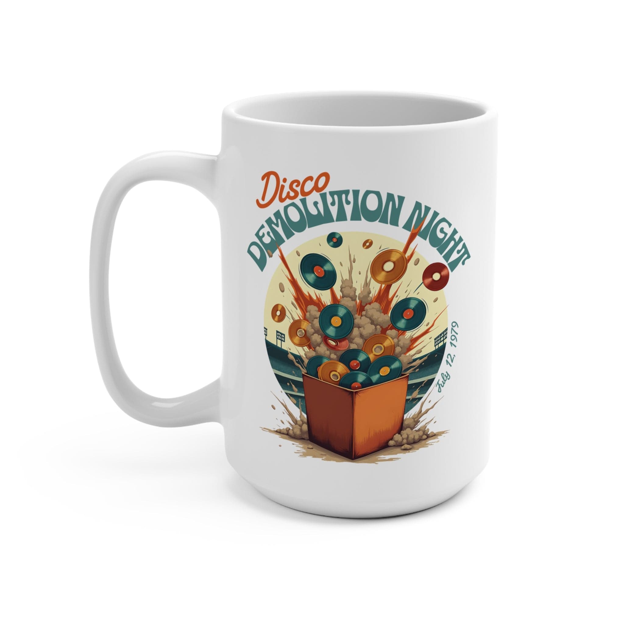 Disco Demolition Night 15oz Mug – Dinger Duds